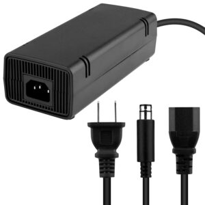 ostent us ac adapter charger power supply cable cord for microsoft xbox 360 e console