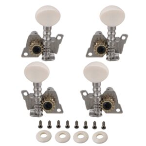 bqlzr 2r2l tuning peg machine head tuners 4 string guitar with creamy-white button