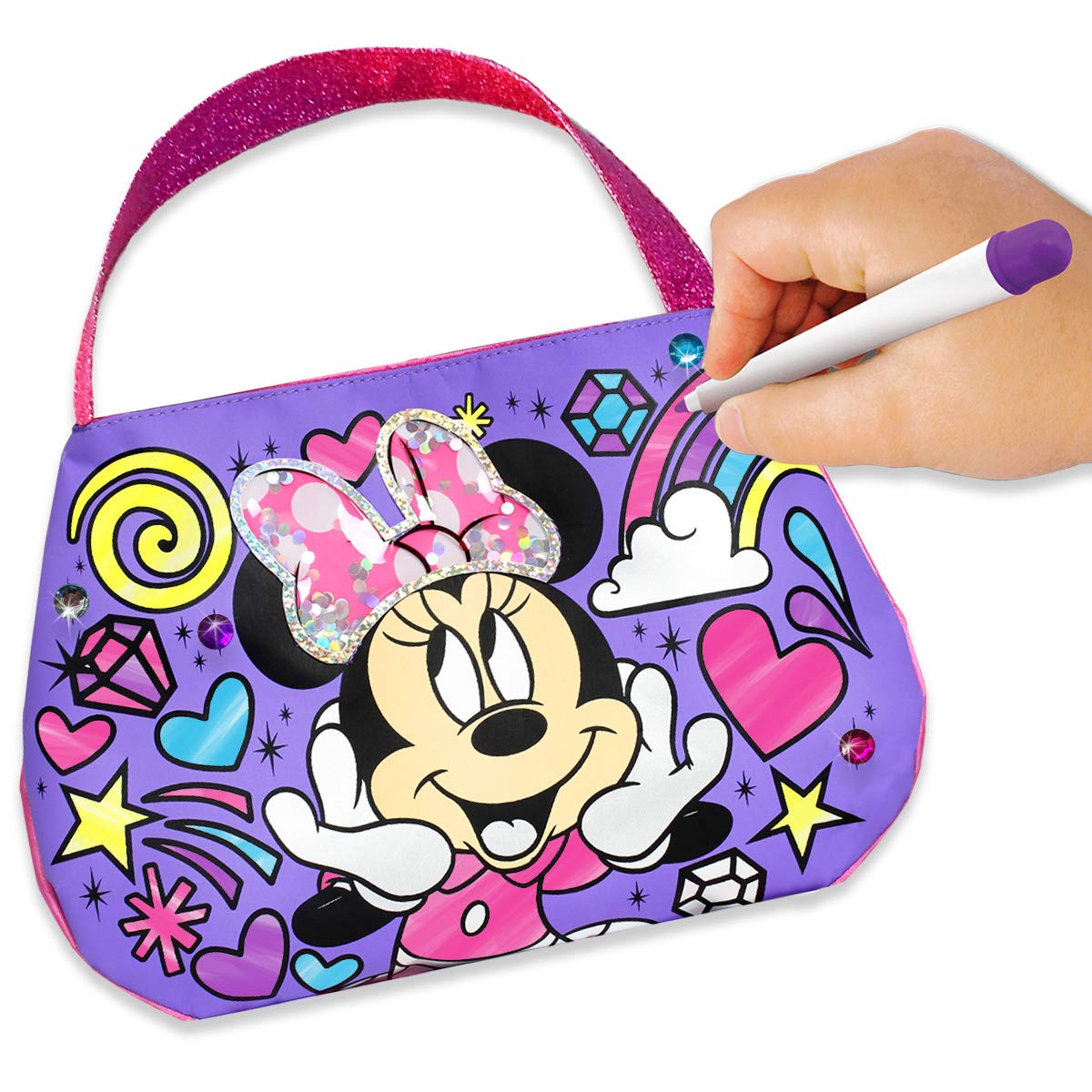 Disney Minnie Mouse Color N Style Fashion Purse