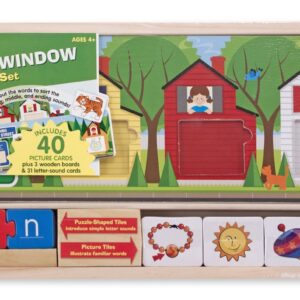 Melissa & Doug Picture Window Sound Sorting Wooden Activity Play Set