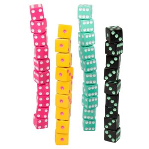 TENZI Dice Party Game Bundle with 77 Ways to Play A Fun, Fast Frenzy for The Whole Family - 4 Sets of 10 Colored Dice with Storage Tube - Colors May Vary