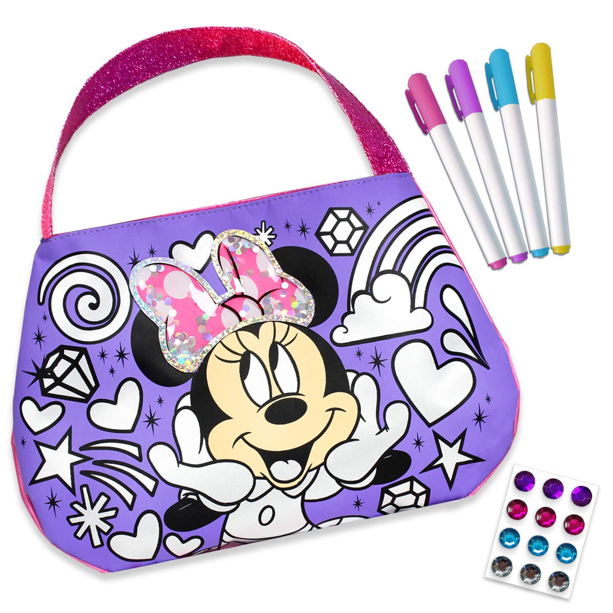 Disney Minnie Mouse Color N Style Fashion Purse