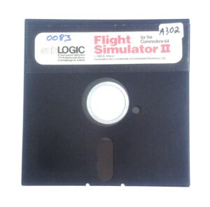 commodore 64 / 128 flight simulator ii software - vintage software