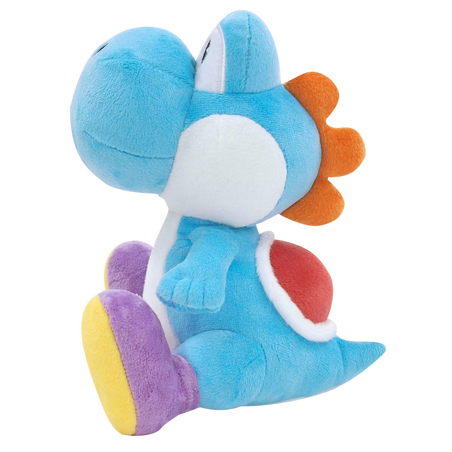 Little Buddy 1219 Super Mario All Star Collection Light Blue Yoshi Plush, 7", 6"