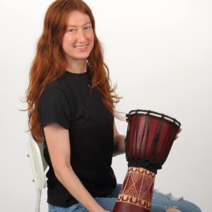 X8 Drums Djembe African Hand Drum, inch (X8-DJ-GRV-BKP)