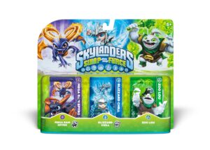 skylanders swap force triple character pack: mega ram spyro, blizzard chill, zoo lou