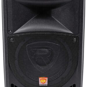 Pair Rockville Power Gig RPG8 8" Powered Active 800 Watt 2-Way DJ PA Speakers