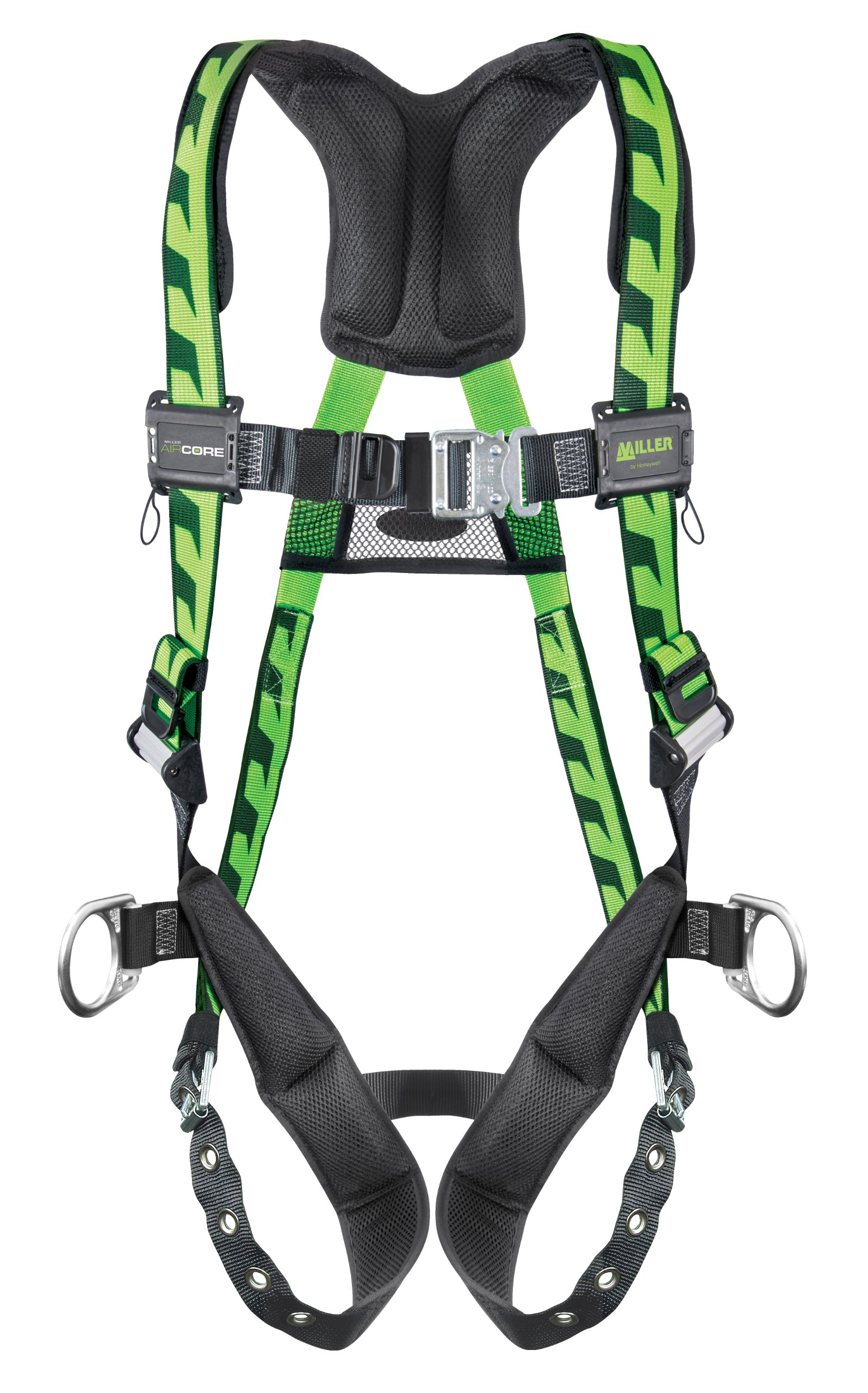 Miller Titan by Honeywell ACMB-TB-BDP2/3XLGN AirCore Full Body Harness, 2X-Large/3X-Large, Green