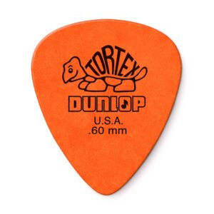 jim dunlop 418r.60 tortex standard, orange, .60mm, 72/bag