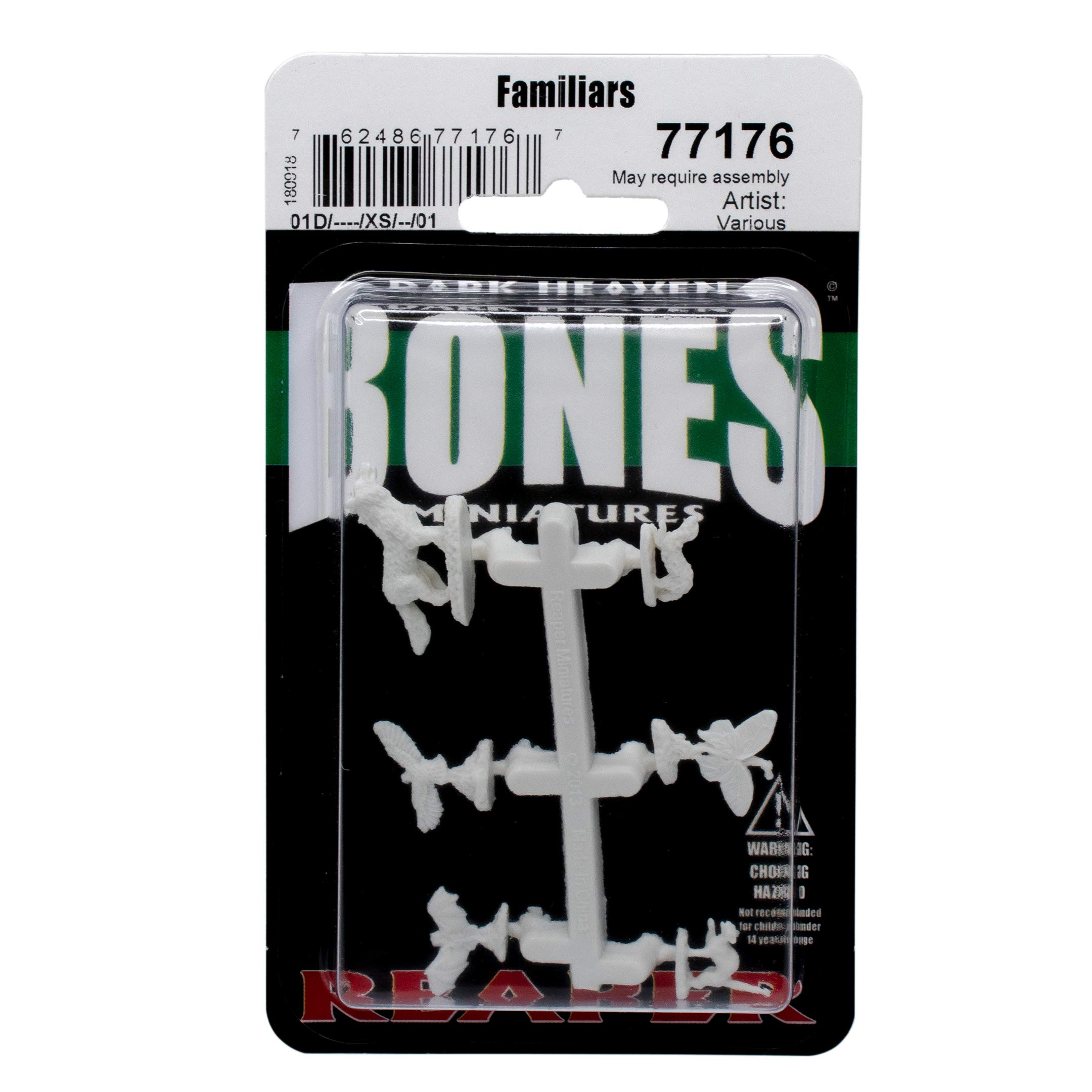 Reaper 77176: Familiars (6) Dark Heaven Bones Plastic Miniature