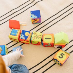 Melissa & Doug K's Kids Match and Build Soft Blocks Set For Toddlers, Building Blocks, Sensory Baby Stacking Toys