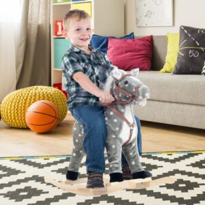 Happy Trails Rocking Haley Horse Ride On Grey/White