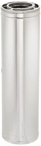 duravent 6" x 36" stainless class a triple wall chimney pipe