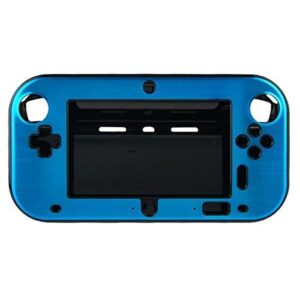 ostent anti-shock hard plastic box cover case shell for nintendo wii u gamepad color light blue