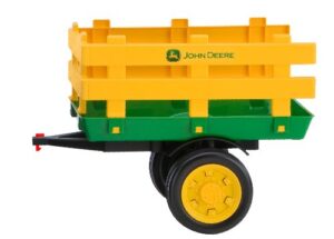 peg perego john deere stakeside trailer ride on, green