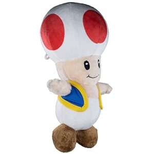 nintendo official super mario toad plush, 8"