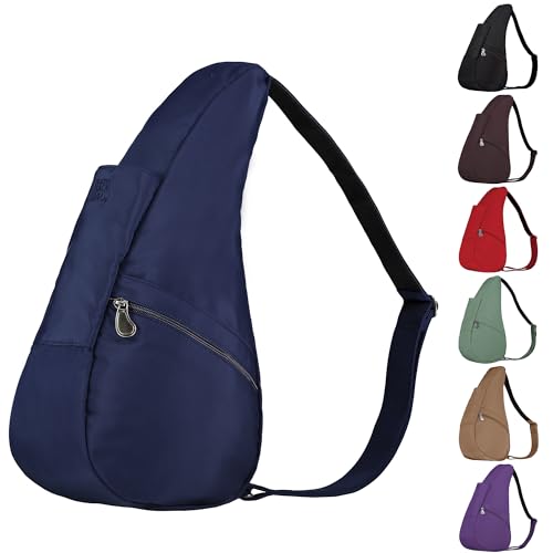 AmeriBag Classic Healthy Back Bag Tote Microfiber Small (Navy)