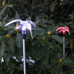 Solar Color Changing Hummingbird Style Garden Stake Light