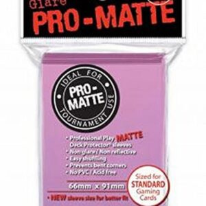 Ultra Pro 50ct Pro-Matte Pink Standard Deck Protectors