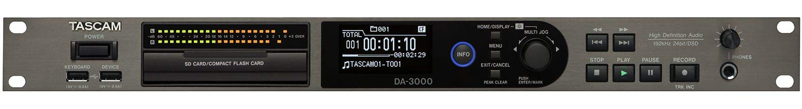 Tascam DA-3000 High Resolution Stereo Master Recorder and AD/DA Converter