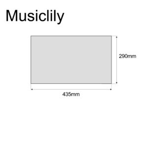 Musiclily 11.4 x17 Inch Guitar Bass Pickguard Blank Material Scratch Plate Backplate Sheet for Electric Guitar Bass,3Ply White