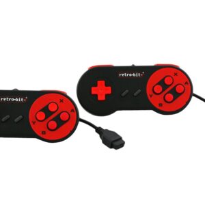 Retro-Bit Super RetroTRIO Console NES/SNES/Genesis 3-In-1 System - Red/Black