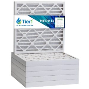 tier1 20x20x2 merv 13 pleated air/furnace filter -6 pack