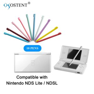 OSTENT Color Touch Stylus Pen for Nintendo NDSL NDS Lite Pack of 10