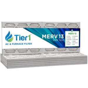 tier1 12x36x1 merv 13 pleated air/furnace filter -6 pack