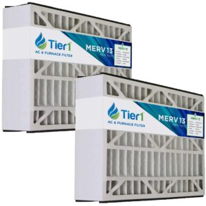 tier1 16x25x5 merv 13 replacement for totaline p102-1625 air filter 2 pack (actual size: 15.375 x 25.5 x 5.25)