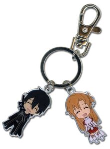 great eastern entertainment sword art online & asuna metal keychain silver