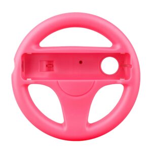 ostent kart racing games steering wheel for nintendo wii remote controller super mario game color pink