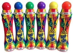 dab-o-ink 6 pack bingo daubers - mixed colors - 4 oz.