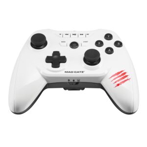 mad catz c.t.r.l.r mobile gamepad and game controller for android, fire tv, samsung, pc, steam and gear vr - white