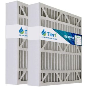 tier1 20x21x5 merv 8 replacement for emerson air filter 2 pack