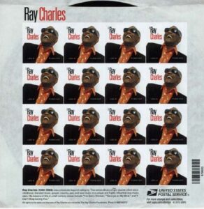 ray charles (sheet of 16) first-class mail forever postage stamps 2014 scott #4807