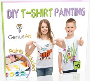 genius art diy t-shirt painting - girls and boys arts and crafts toys - stocking stuffers for kids