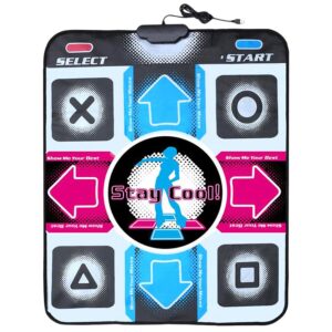 ostent usb non-slip stepmania dancing step dance mat pad blanket for pc laptop rhythm windows video game