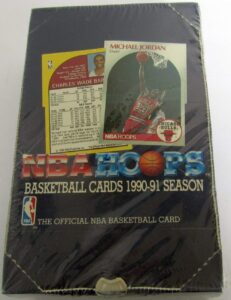 1990-91 nba hoops basketball card box new sealed