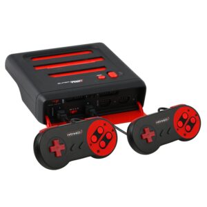 Retro-Bit Super RetroTRIO Console NES/SNES/Genesis 3-In-1 System - Red/Black