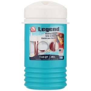 igloo legend 1 qt. cooler - aqua blue thermos, water hydration canteen