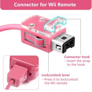 OSTENT Motion Based Wired Nunchuck Controller for Nintendo Wii Console Video Game Color Pink