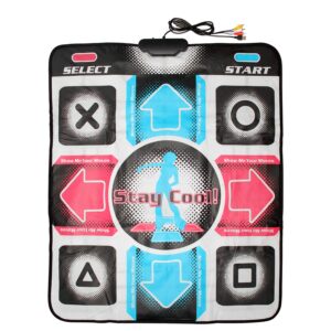 ostent usb rca non-slip dancing step dance mat pad for pc computer tv av video game