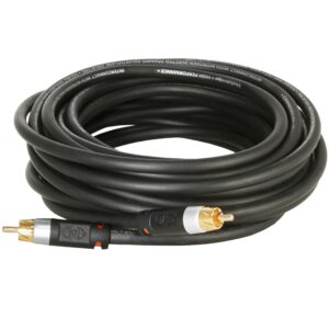 Mediabridge™ Ultra Series Digital Audio Coaxial Cable (4 Feet) - Dual Shielded with RCA to RCA Gold-Plated Connectors - Black