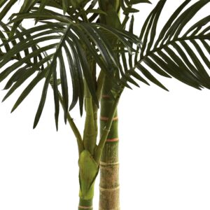 Nearly Natural 5ft. Golden Cane Palm Artificial Tree, Green