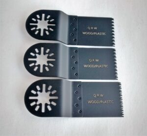 3 pack universal wood cutting japan teeth hcs blade for fein multimaster, ridgid, bosch, chicago, milwaukee, etc.