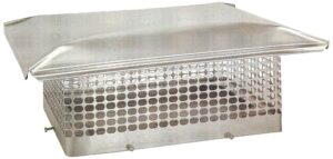 the forever cap ccss813o 8 x 13-inch stainless steel 5/8-inch spark arrestor mesh chimney cap