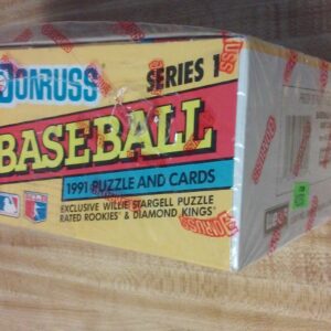 Donruss 1991 Series 1 Baseball Card Pack Factory Sealed Box