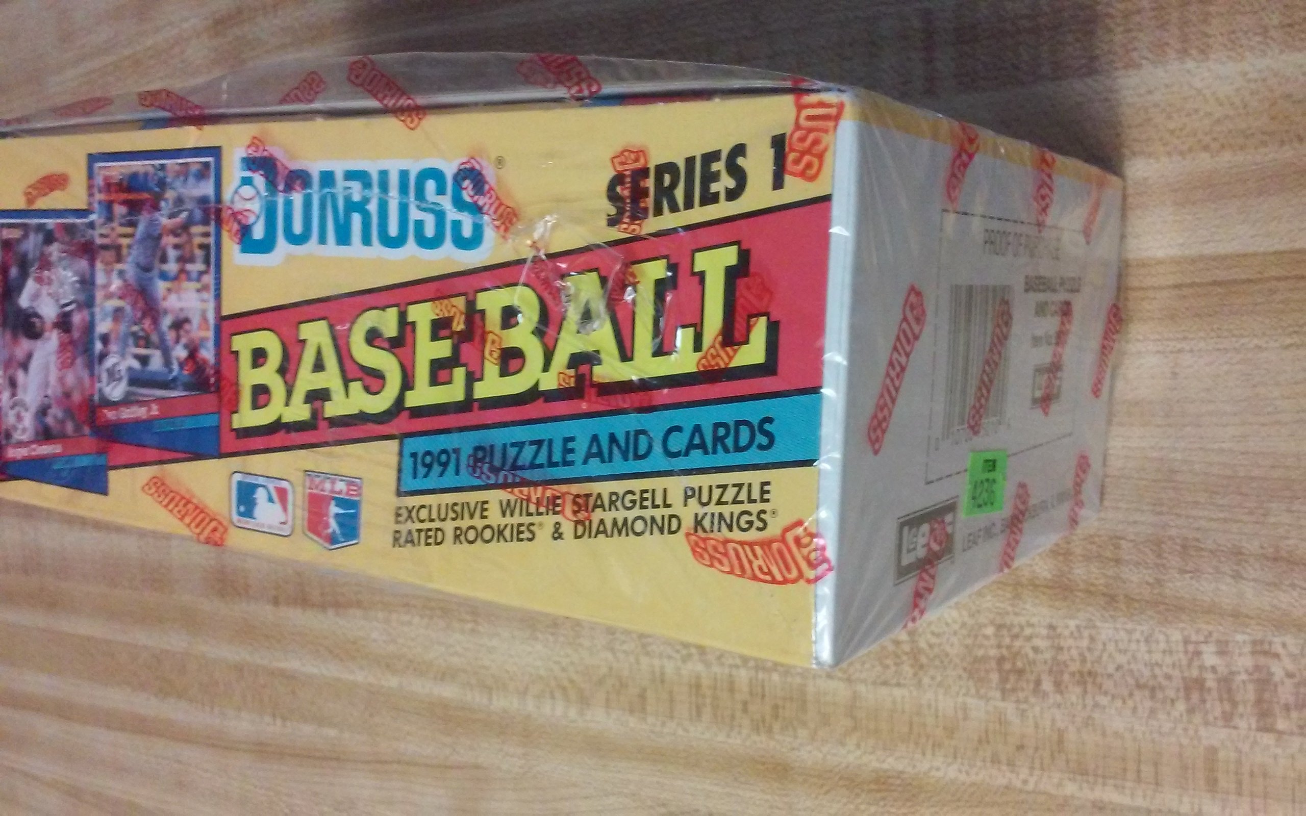 Donruss 1991 Series 1 Baseball Card Pack Factory Sealed Box