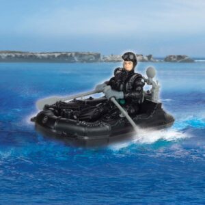 United States Navy Seal Figure Playset with Accessories and Combat Rubber Raiding Craft